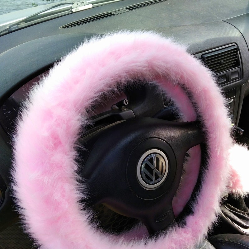 Fuzzy Steering Wheel Cover - Etsy