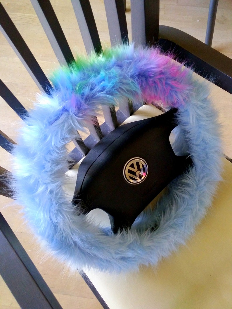 Fuzzy Car Accessories Steering Wheel Cover Gear Shift Knob | Etsy