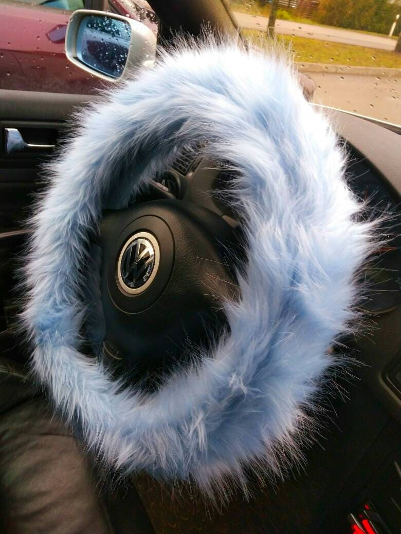 Fuzzy Car Accessories Steering Wheel Cover Gear Shift Knob | Etsy