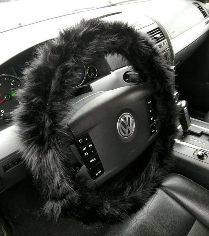 Fuzzy Car Accessories Steering Wheel Cover Gear Shift Knob - Etsy Australia
