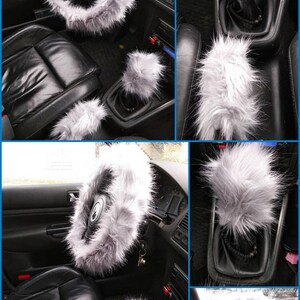 Fuzzy Car Accessories, Steering Wheel Cover, Gear Shift Knob Cover ...