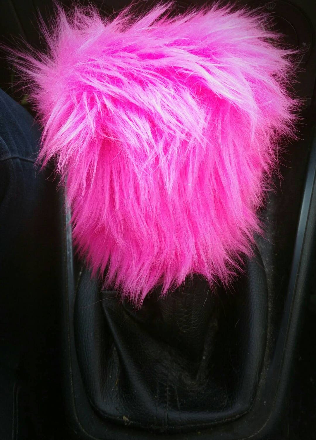 Fuzzy Car Shift Knob Cover: Handmade Auto Accessories - Etsy