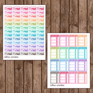 Steps Stickers / Daily Steps Printable / Walk Planner Sticker / Weekly ...