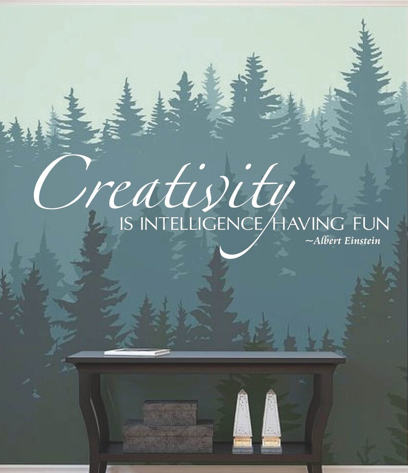 Creativity is Intelligence Having Fun Wall Decalvinyl - Etsy