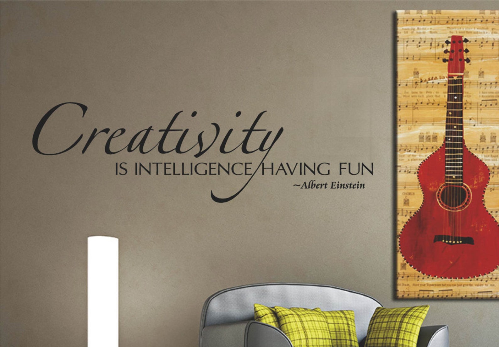 Creativity is Intelligence Having Fun Wall Decalvinyl - Etsy