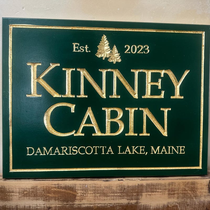 Gold Leaf Painted Sign - Etsy