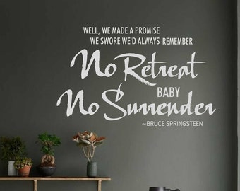 Bruce Springsteen Inspirational Quote Vinyl Letters Multiple | Etsy