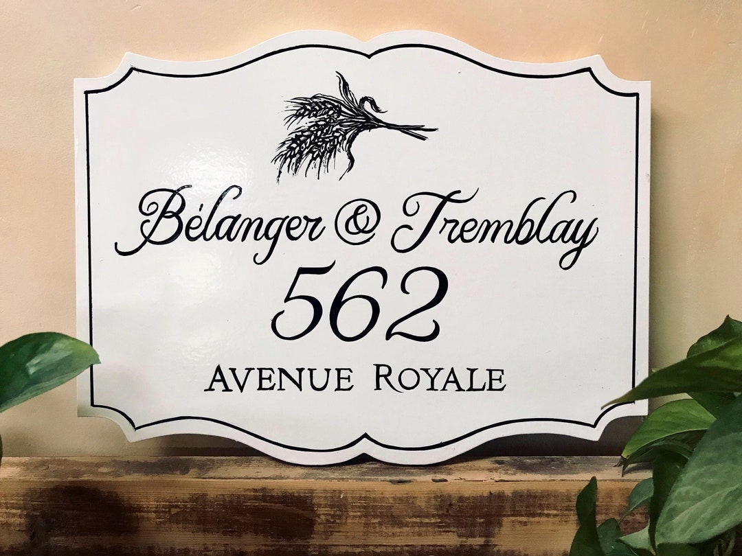 Outdoor Custom Address Sign, Wooden Hanging Sign, Hand Lettered Sign - Etsy