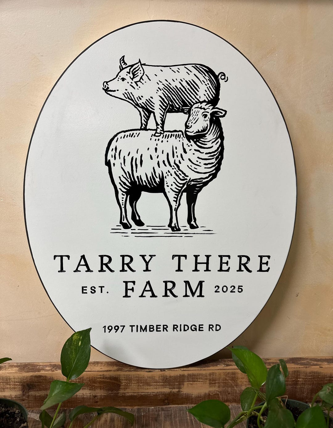 Custom Carved Outdoor Farm Sign, Logo Included on Sign, HDU Sign, Hand ...