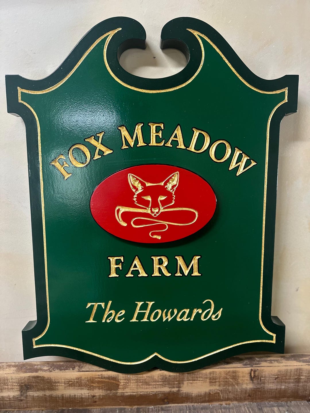 Custom Carved Outdoor Farm Sign, HDU 3D Sign, 23K Gold Leaf Sign ...
