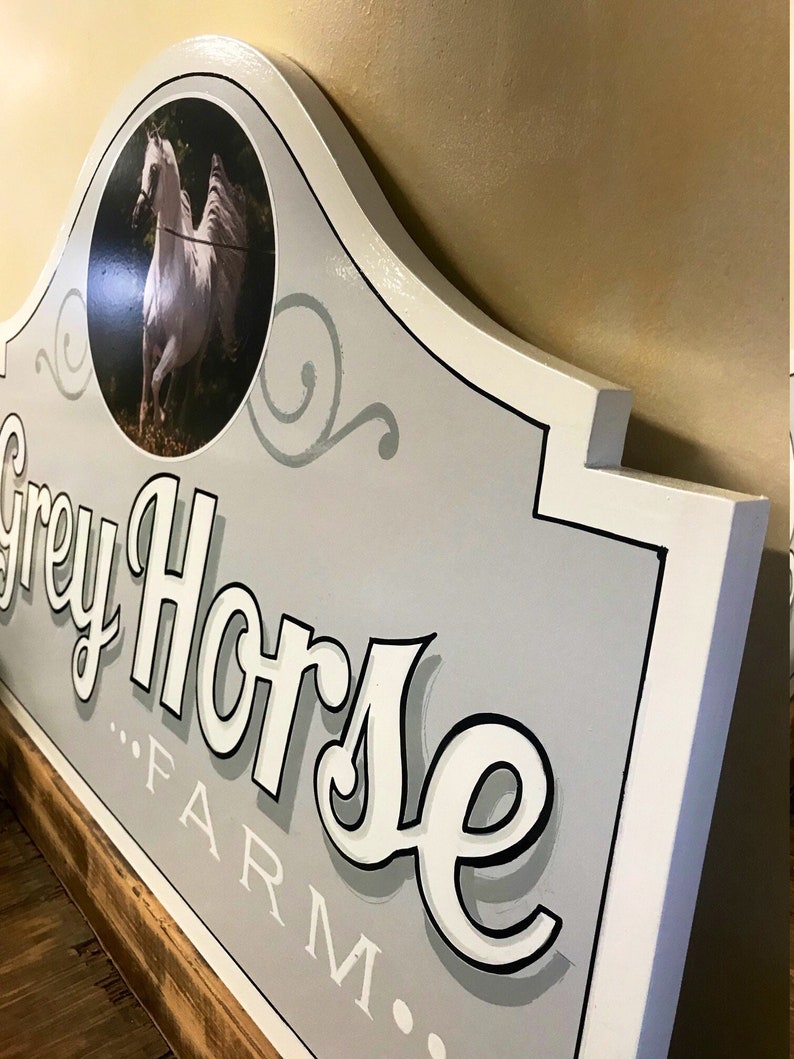 Farm Sign Business Sign Outdoor Wooden Sign Hand Lettered - Etsy