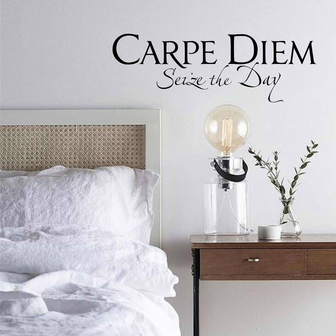 Carpe Diem Seize the Day Inspirational Wall Decal, Vinyl Letters ...
