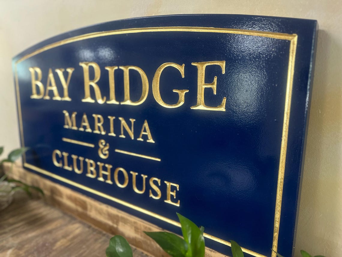 Outdoor Custom Sign, HDU Sign, 23K Gold Leaf Sign, Hanging Sign - Etsy