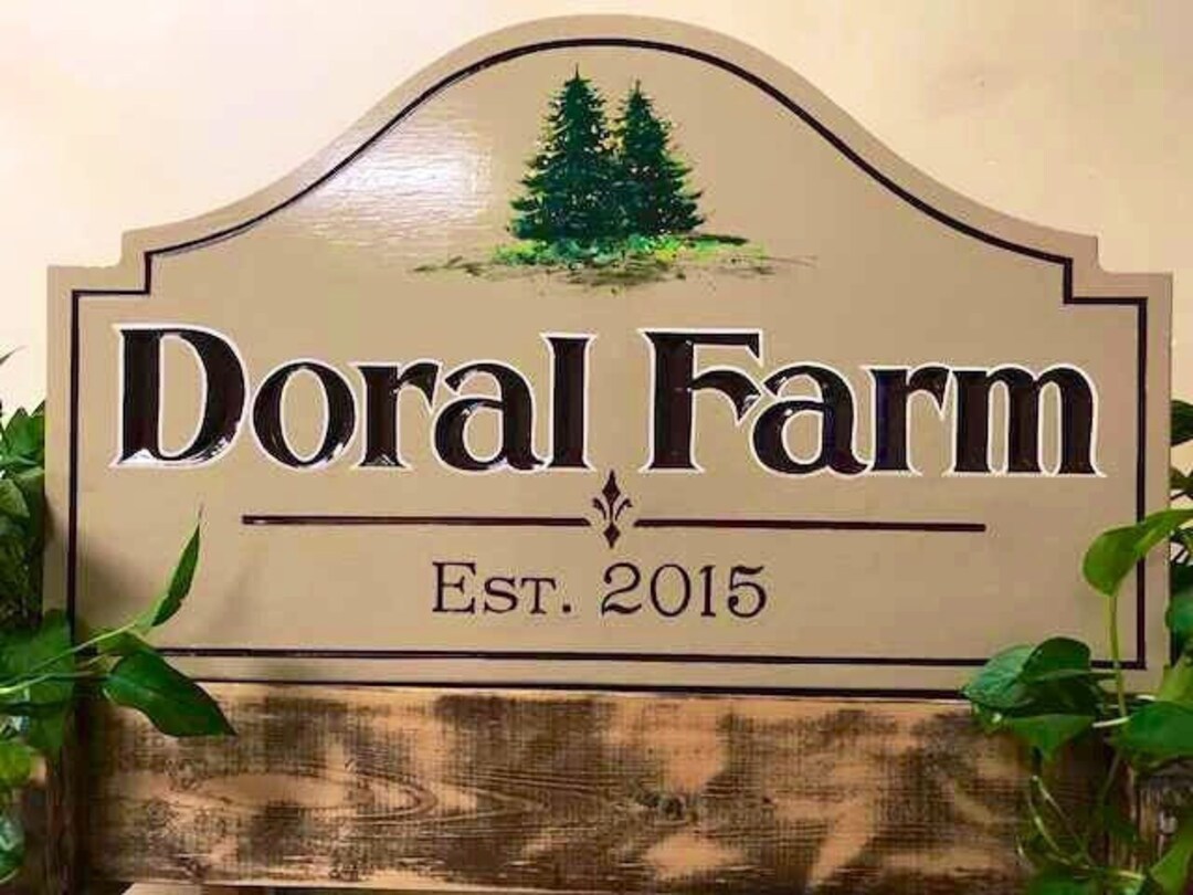 Custom Carved Sign, Farm Sign, Hand Painted Sign, Sign for Your ...