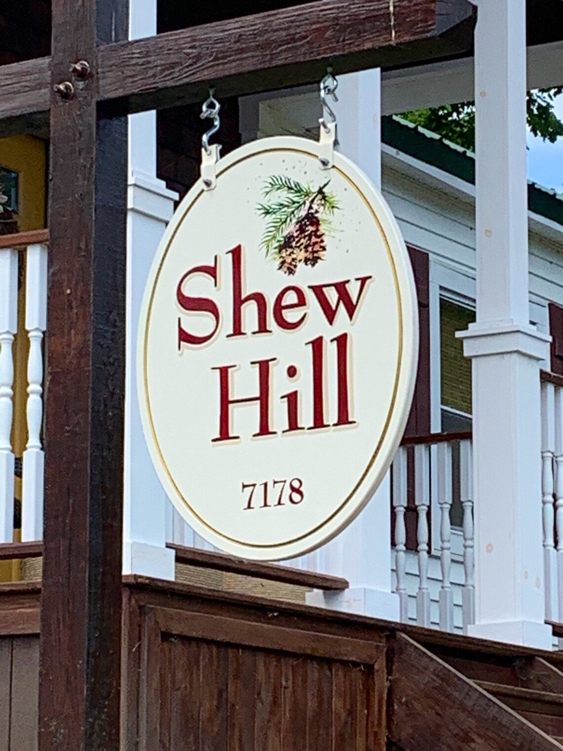 Outdoor Wooden Sign Address Sign Hanging Sign Hand Painted | Etsy