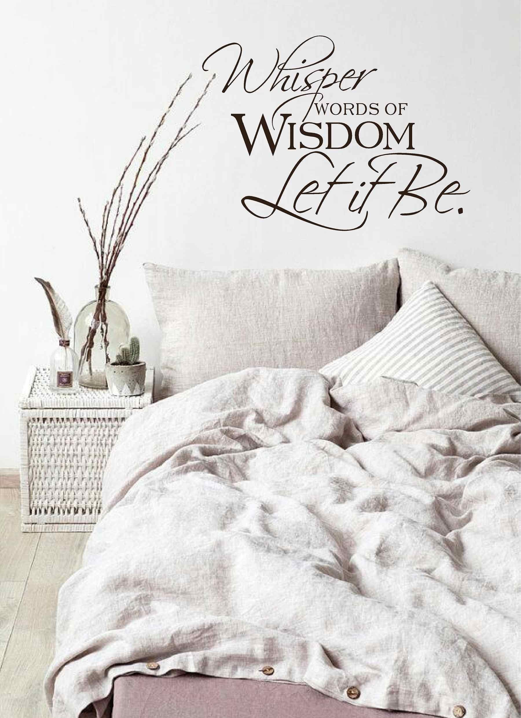 Whisper Words of Wisdom Let It Be Wall Quote, the Beatles, Vinyl ...