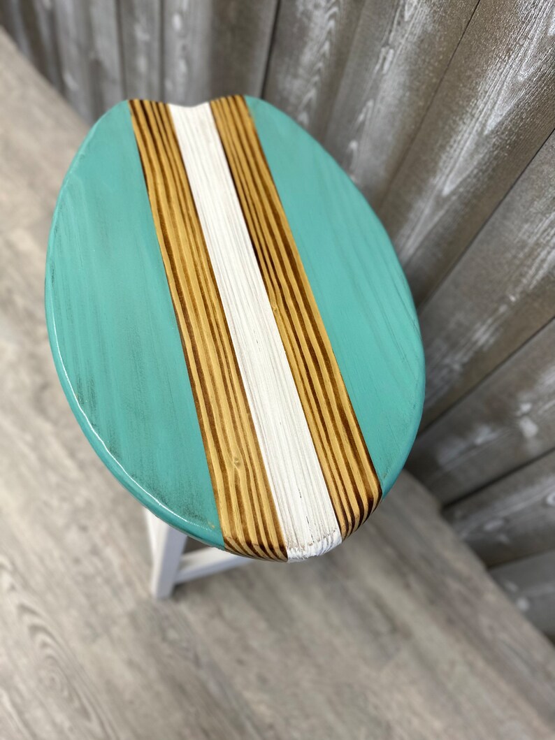 18 Inch Tall, 24 Inch Tall, Surfboard Table, End Table, Surfboard End ...