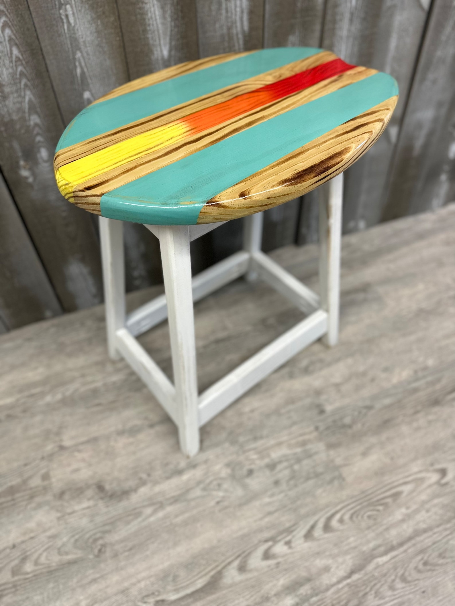 18 Inch Tall,24 Inch Tall, Surfboard Table, End Table, Surfboard End ...