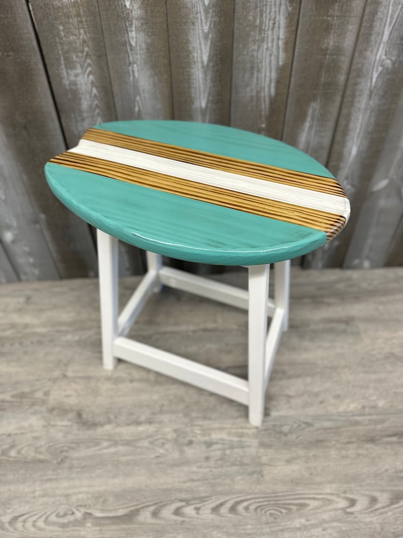 18 Inch Tall, 24 Inch Tall, Surfboard Table, End Table, Surfboard End ...
