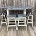 6 Foot Surfboard Table With 4 Stools, Bar Height Table, Made in North ...