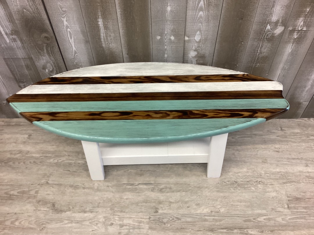 4 Foot Surfboard Table, Coffee Table, Made in North Carolina, Carolina ...