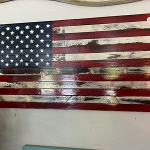 Rustic American Flag, Rustic Flag, American Flag, Wood American Flag ...