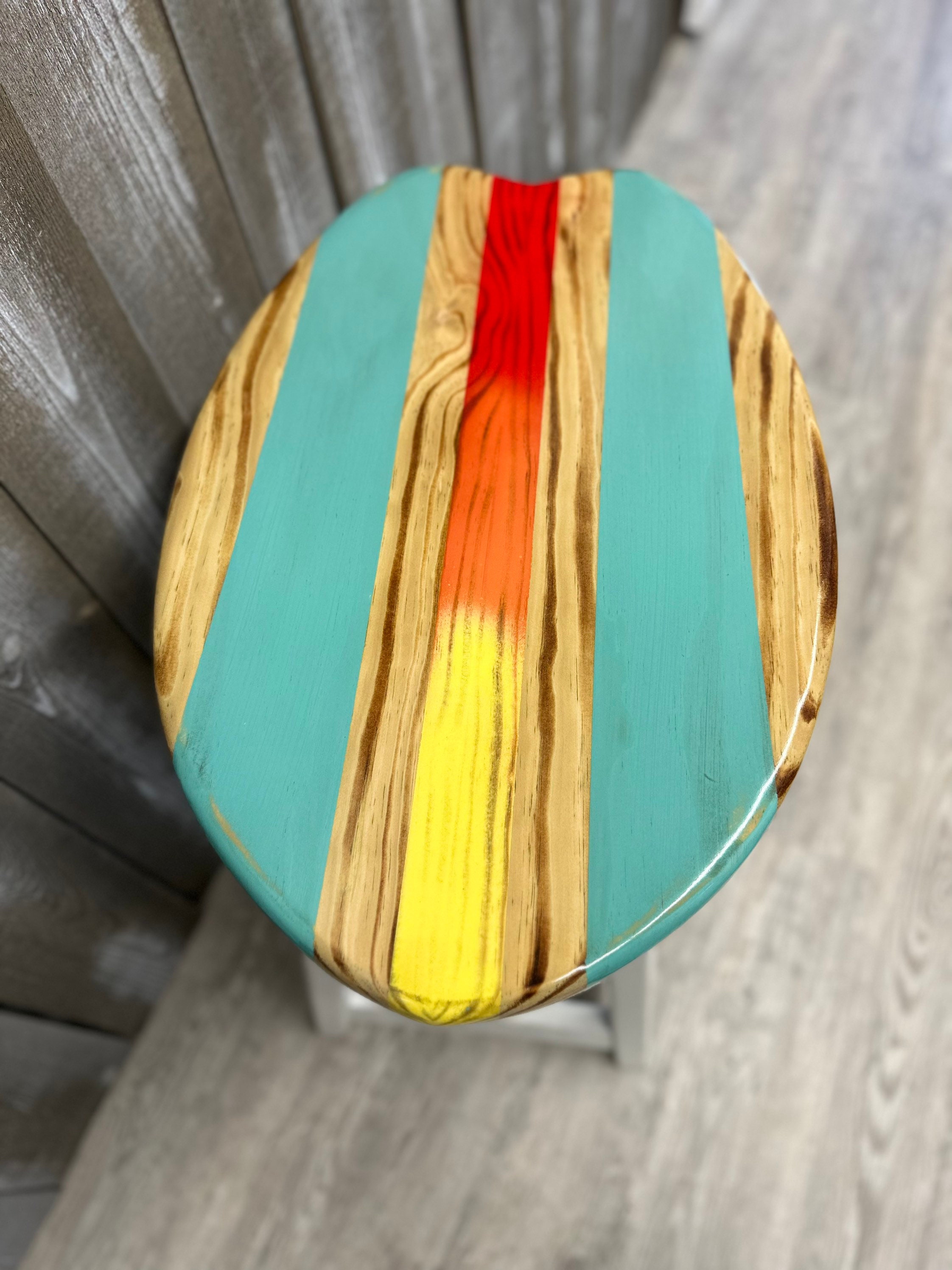 18 Inch Tall,24 Inch Tall, Surfboard Table, End Table, Surfboard End ...