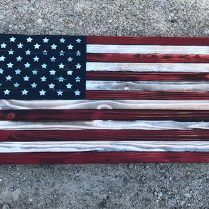 Rustic American Flag, Rustic Flag, American Flag, Wood American Flag ...