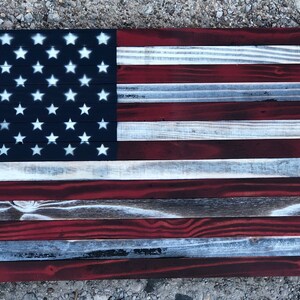 Rustic American Flag, Rustic Flag, American Flag, Wood American Flag ...