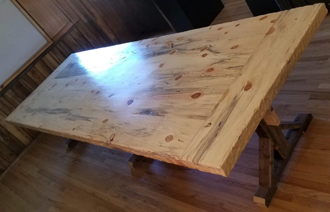 Beetle Kill Farmhouse Table (living Room, Kitchen, Conference Table ...