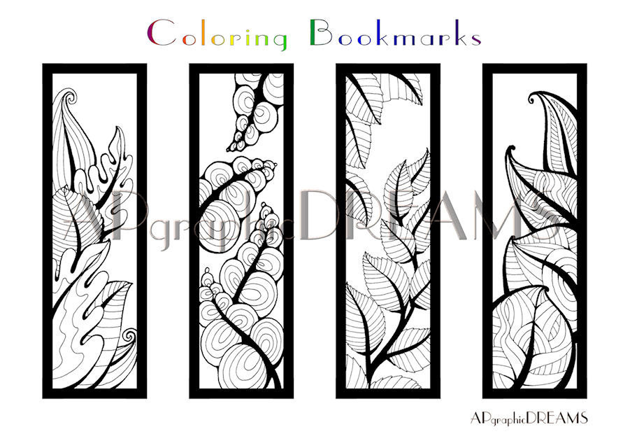 Adult Printable Coloring Bookmarks Coloring Pages