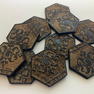 Custom Geotoken Coins Set of 10 for Geocaching Finds, Claims and ...