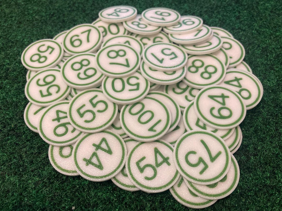 Numbered Gaming Tokens, Coins, Chips, Discs, for Games, Drawings and ...