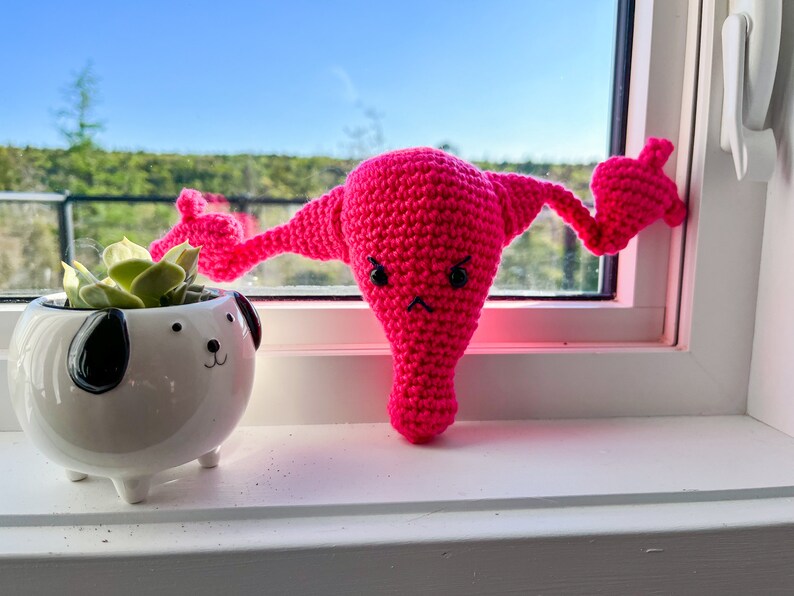 PDF Crochet Pattern | Angry Uterus | F-uterus Crochet Pattern | Uterus ...