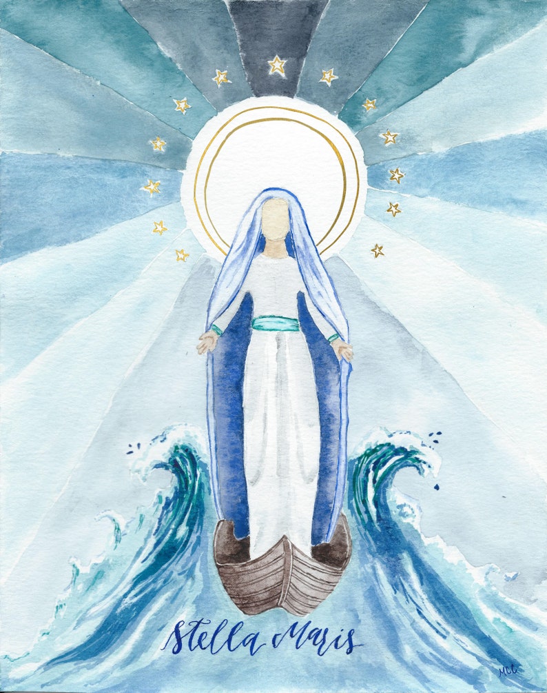 Stella Maris Watercolor - Etsy