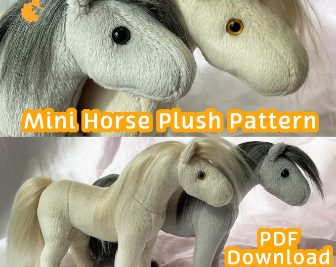 Floppy Horse Plush Sewing Pattern - Digital PDF Download, Instant ...