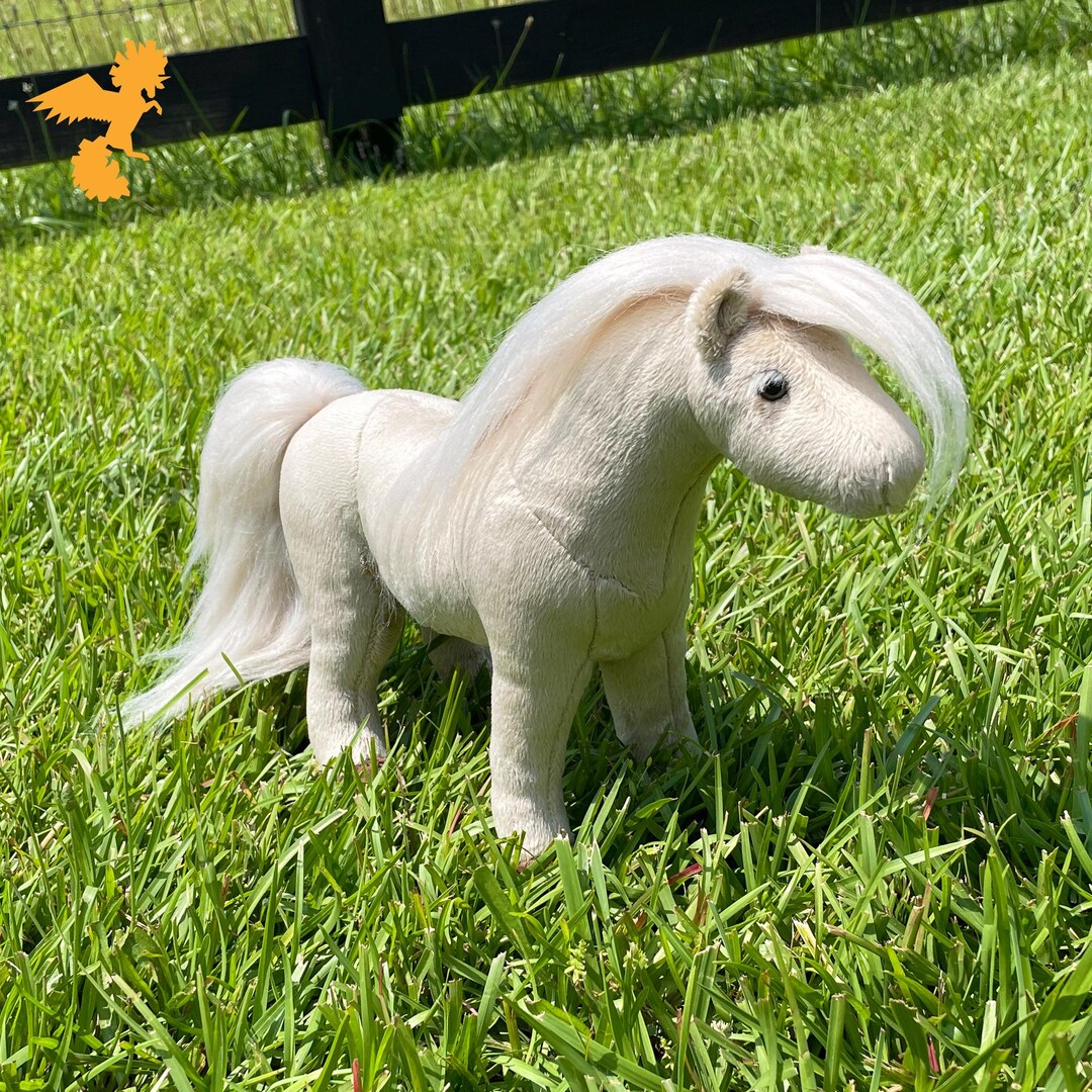 Cream Champagne Pony Plush 8” | Handmade Ponies Standing Horse Plushie ...