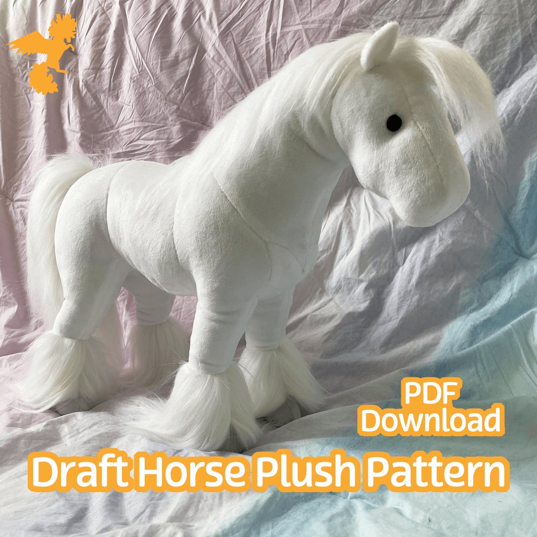 Draft Horse Plush Sewing Pattern - Digital PDF Download, Instant ...