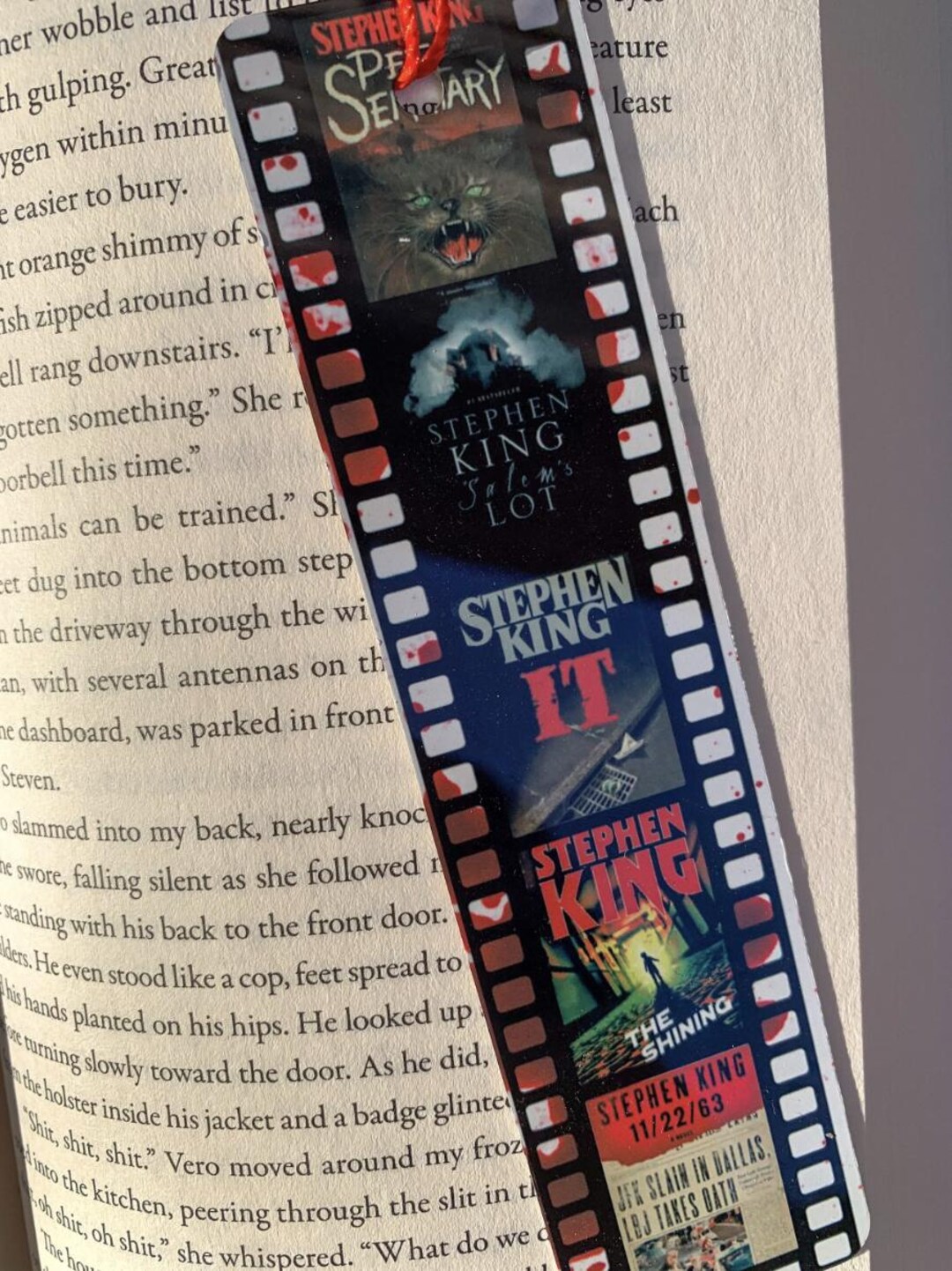 Stephen King Book Mark, Horror Junkie Bookmark, Horror Bookmark, Horror ...