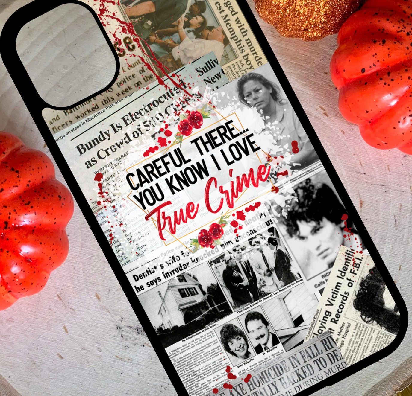 True Crime Phone Case Fall Time Crime Junkie Case Iphone - Etsy