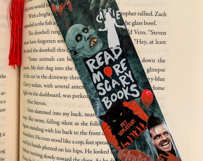 Stephen King Book Mark, Horror Junkie Bookmark, Horror Bookmark, Horror ...