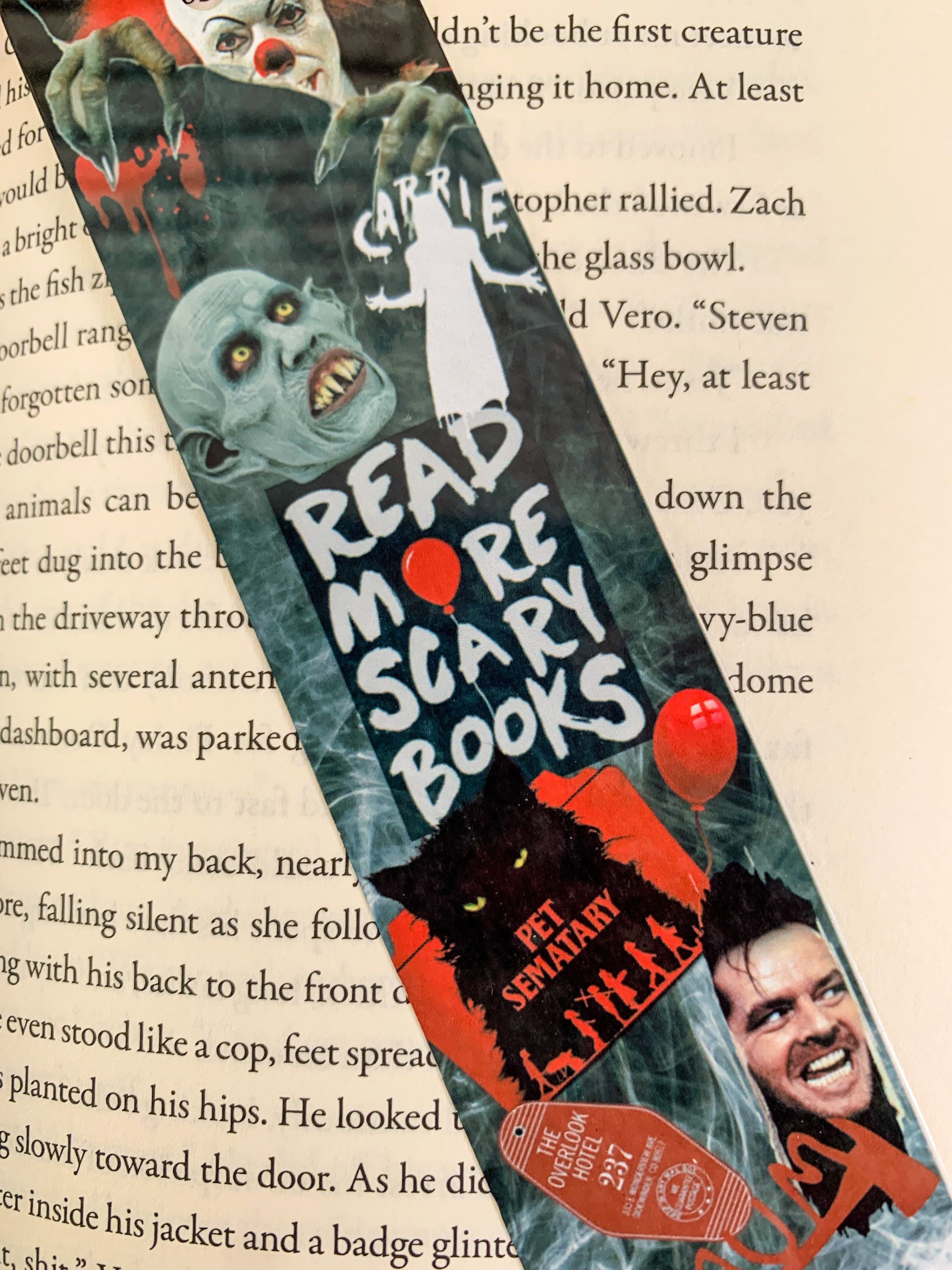 Stephen King Book Mark, Horror Junkie Bookmark, Horror Bookmark, Horror ...