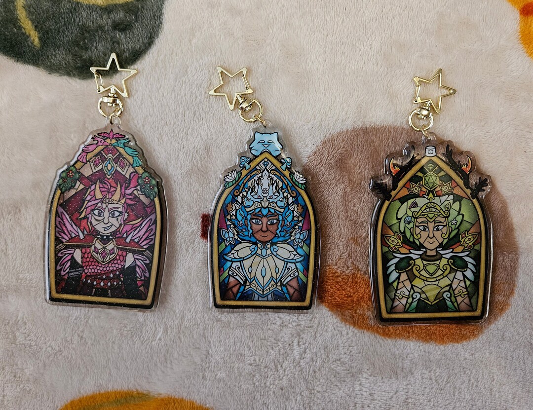 Amphibia Calamity Inspired Stained Glass 4 Inch Premium Glitter Epoxy ...