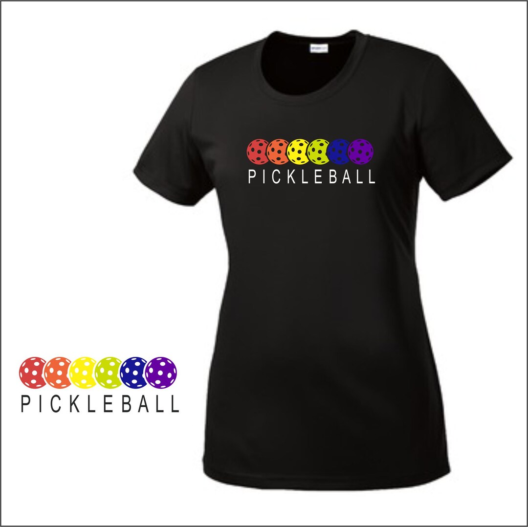 Rainbow Pickleball- Womens Shirt - Etsy