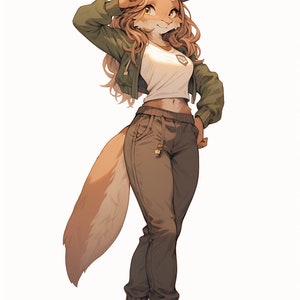 Fursona Character Illustration, Furry Commission, Anthropomorphic ...
