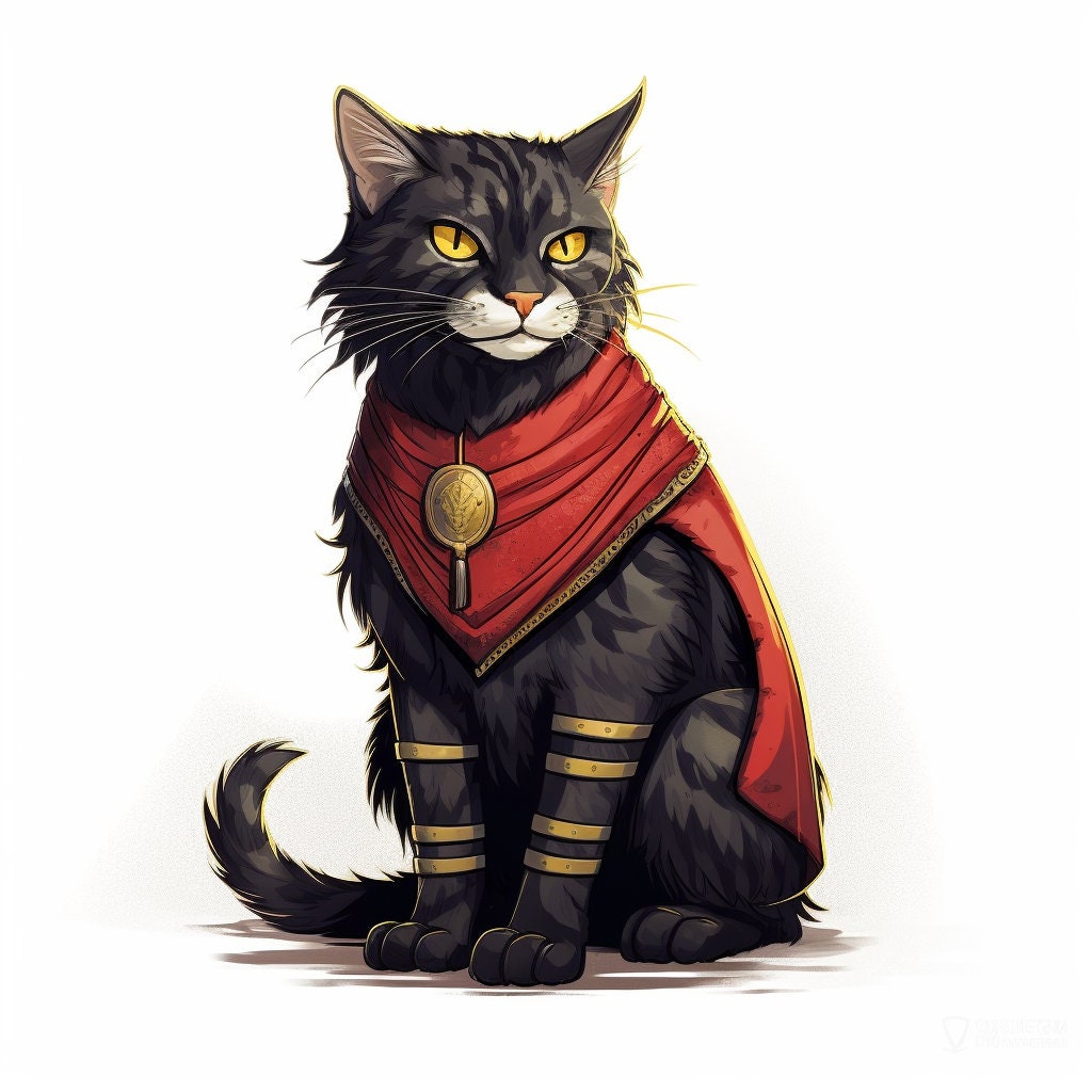 Pet Familiar Character Art, Warrior Cats, DND Familiar Commission, DND ...