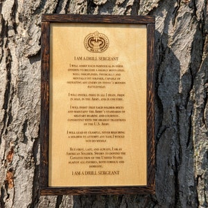 Drill Sergeant Creed - Etsy