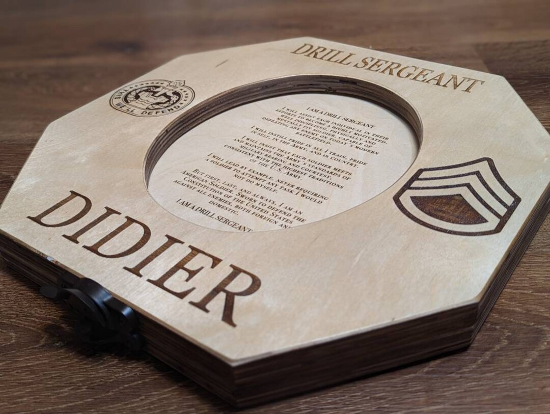 Campaign Hat Press, Drill Sergeant, Graduation/retirement Gift - Etsy