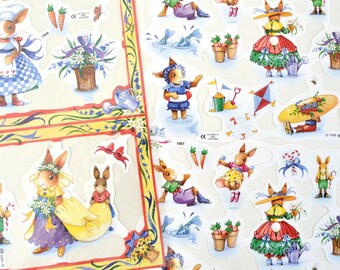 Vintage England Beatrix Potter Die Cut Paper Scraps of Mr. Jeremy ...