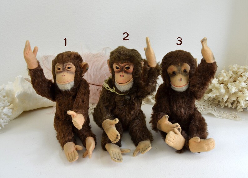 Vintage ONE Stuffed Monkey Collectible Monkeys Steiff Monkey | Etsy